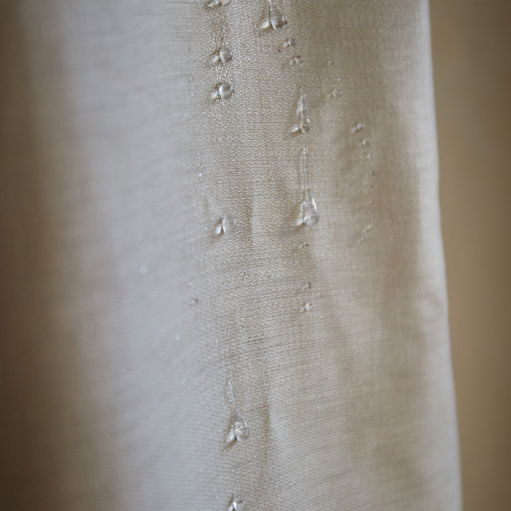 Beschichteter Leinen-Duschvorhang Lavadia, Natur | URBANARA